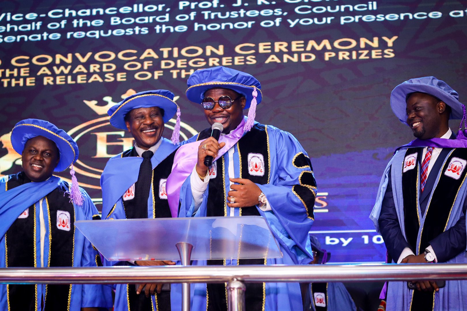 Mr. Macaroni Bags Honorary Doctorate in Creative Writing -0